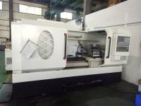 China Flat Bed Slant Bed Vertical Machine CNC Lathe CNC Turning Axial Parts 250mm Sleeve With 11KW Spindle Motor for sale