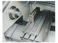 China 250mm Sleeve With 11KW Spindle Motor Flat Bed Slant Bed Vertical Machine CNC Lathe CNC Turning Axial Parts  for sale