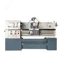 China Flat Bed 4.5KW Horizontal Metal Cutting Machine With Lathe Head for sale