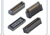 China 0.8mm board to board smt connector plug / socket black phosphor bronze polyester for sale