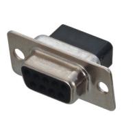 China WCON D Shell Connector WCON Slim HD / R  Female 9 Pin Brass Sel Au/Ni Black for sale