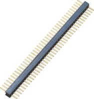 China WCON 1.27mm Pitch Round Pin Header Single Row 1*40P Straight height 2.2mm length 8.1mm  Connector for sale