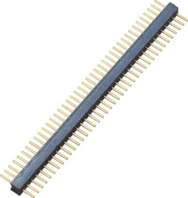 China WCON 1.27mm Pitch Round Pin Header Single Row 1*40P Straight height 2.2mm length 8.1mm  Connector for sale