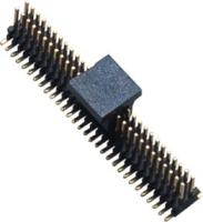 China 1.0mm Dual ROW SMT  Pin Header Connector Single GF Brass Gold Flash for sale