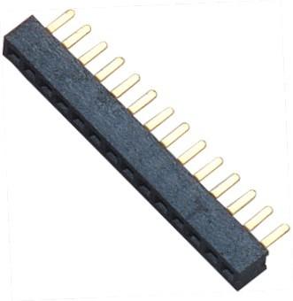 China 15 pin Female Header Connector Single Row Straight DIP for Automobile for sale
