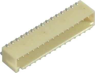 China 1.5 mm Wafer Male Printed Circuit Board Connectors 02~20P 90° SMT for sale