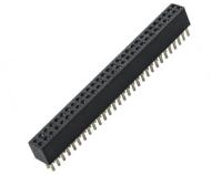 China WCON 1.27mm Michined Female Round Pin Header 2*30P DIP H=3.8mm L=6.0mm for sale