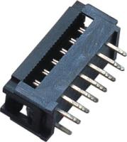 China 1.27 Pitch  14 pin dip socket PBT Black 30%GF Sample Free Contact Material Brass ROHS for sale