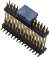 China 1.27mm Pin Header Connector H=1.0mm SMT Doul Row Double Plastic for sale