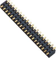 China Dual Row Header Connector Female Pin Headers AU Over Ni Contact Plating for sale