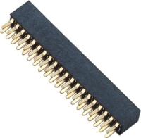 China 1.27mm H=4.3 Female Header Connector Dual Splint Dual Row Header for sale