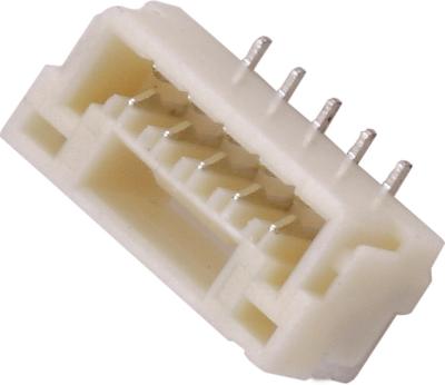 China 1.25mm Wafer Connector Male 5P 180° SMT Type SN Plated Reel Packing for sale