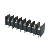 China 7.62mm  terminal Blocks Single row  PA66 black Sn plated 25％GF UL94V-0 Brass for sale