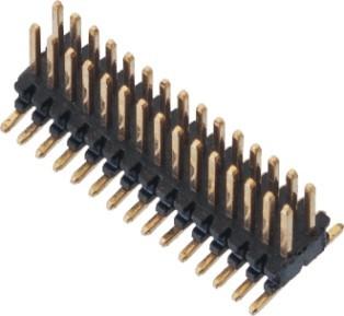China environmental protection 0.8 pitch connector Circuit board connector Black gold plating for sale