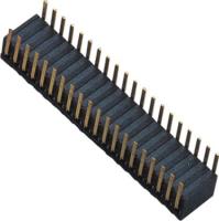 China Fire Resistance Double Row Female 1.27 Mm Pitch Connector  R/A PA9T Black H=3.5 W=4.83 DIP=2.7 for sale