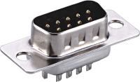 China D Shell Connector Male Dual Row Solder Type 9P Without Nut Connectors for sale