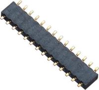 China 2.0mm Female Header Connector PA9T Black phosphor Bronze Solder W=7.3 for sale
