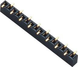China 2.0 Female Header Single Row SMT PA9T TYPE1 Or TYPE2 High 4.3 AU over Ni for sale