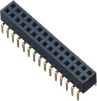 China ROHS 2.0 Female Header Centipede Foot Doble Row Solder AU over Ni for sale