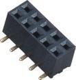 China Female Header Connector 2*5P SMT PA9T Black  Gold Flash usually 2.0Pitch 20mΩ Max for sale