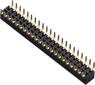 China 2.0 Female Header Connector Centipede Foot 2*22P Solder High temperature material PA9T for sale