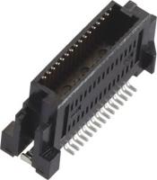 China 0.635mm Board to Board Connector SMT Gold Plated LCP Black/Natural for sale