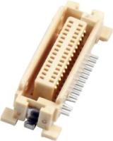 China 0.635mm Female board to board power Gold-plated LCP Natural industrial automation for sale