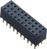 China 2 spacing three row inline female Header connector customization board to wire connection for sale