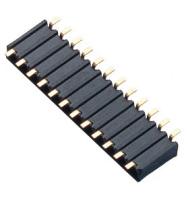 China SMT 2.54mm Female Header Connector  PA9T UL94V-0 Single Row for sale