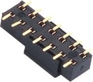 China Female Header Connector 2.54 spacing double row  PCB board  SMT ﹣40℃ to +105℃ for sale