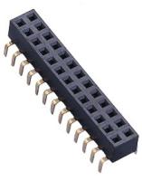 China 2.54 Pitch Centipede Feet Top Enter Female Pin Headers Double Row 20mΩ Max for sale