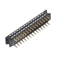 China Right angle  2.54 mm Female header connector PA9T black gold flash ROHS for sale