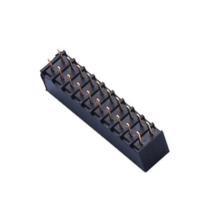 China 2.54 Pitch H=6.8mm Female Header Connector  180 degrees straight  For Electronics for sale