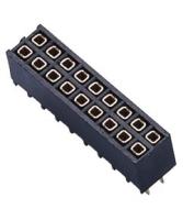 China 2 * 9P PCB Female Header PA9T UL94V-0 2.54 Pitch Female Pin Header Connector for sale
