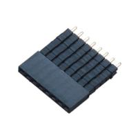 China 2.54mm Female Header  PA9T Black  20mΩ Max oxidation resistance 	 1000mΩ Min for sale