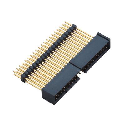 China 2.00 Box Header Connector 180 Degrees Inline With Plastic H=7.2 Add Housimg Au or Sn over Ni for sale