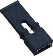 China Lengthen Type Mini Jumper Open Type 2.54 Mm Pitch Header PBT H=13.6 Brass UL for sale