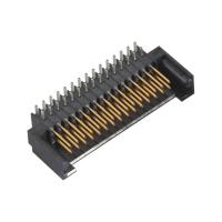 China Box Header Connector 2.54 Pitch PA9T Plating Surface Treatment Ejector Header for sale