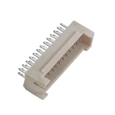 China 2.0 mm Pitch Connector Dual Row Straight  Wafer Housing PA66 White UL94V-0 Wire To Board for sale