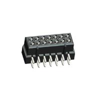 China 1.25 mm PCB Board Connectors Right Angle  Dual Row Tin Plated Over Nickel for sale