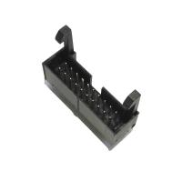 China 2.54mm pitch  latch header PBT black  brass 10 - 60 pins mating with 5212 / 5211 for sale
