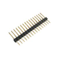China WCON Press Fit Pin Header Connector Single Row 2.54 Pitch PBT Black ROHS for sale