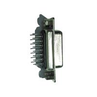 China WCON 15P Double Row D SUB Connector Female Straight Type PBT Black ROHS for sale