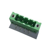 China 5.08 Pluggable Terminal Blocks Connector Male Right angle PA66 Green ROHS for sale