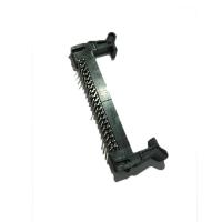 China Right Angle PA9T Latch Header Ejector Header 2.0 Pitch Black Color With Gold Flash for sale