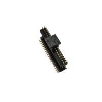 China SMT Type Pin Header Connector Double Plasitc Dual Row PA9T Black ROHS for sale