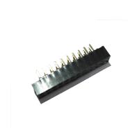 China With Bump 2.0 Female Header Connector dual row Straight PA9T Black W=4.0 Tube packing for sale