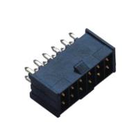 China WCON 2.54 mm Pitch  Wire To Board Connector  Wafer Dual Row Straight LCP Black Brass for sale