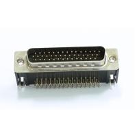 China WCON 44P D SUB Connector Right Angle Male Type Black Sel.1U