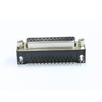 China WCON DB25 Connector Right Angle 25 Pin Female Connector For PCB PBT Balck ROHS for sale